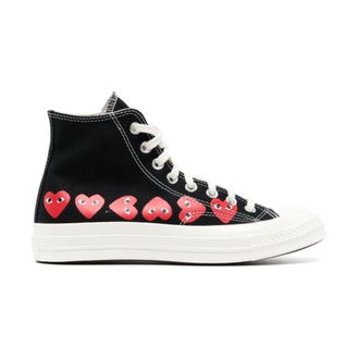 Comme Des Gar&ccedil;ons Rote Heart Chuck Taylor All Star Sneakers - - Shoes - Herren - Schwarzk - 39 EU