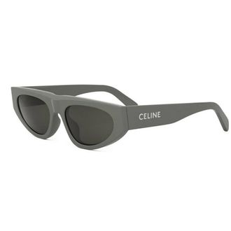 Celine Monochroms Geometrische Sonnenbrille - - Accessories - Herren - Gr&uuml;n - 55 MM