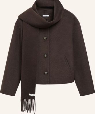 Comma Comma Kastenjacke braun