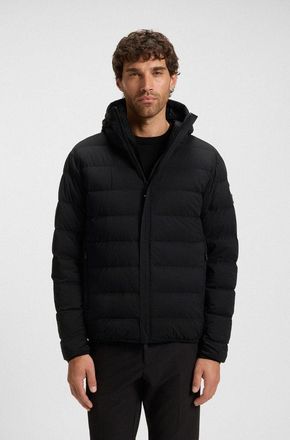 HUGO BOSS Daunenjacke OW Riplite JT HD abenehmbare Kapuze wasserabweisend regular fit, 4-Wege Stretch
