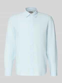 Only & Sons Slim Fit Freizeithemd aus Baumwoll-Leinen-Mix Modell CAIDENLS SOLID