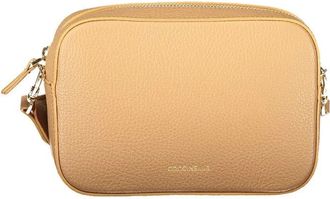 Coccinelle Femme, Sacs, Brun, Taille: ONE Size Sac &agrave; main en cuir marron pour femme