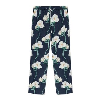 Kenzo Hose mit Blumenmuster - - Trousers - Damen - Blau - S