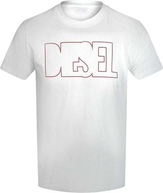 Diesel T-Shirt f&uuml;r Herren/Damen Unisex (Leuchtend Wei&szlig;)