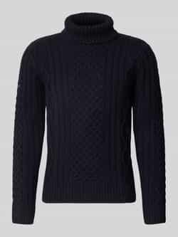 Superdry Rollkragenpullover mit Zopfmuster