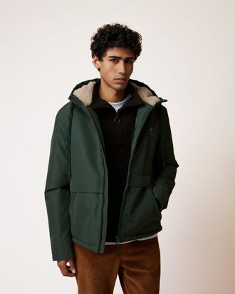 Faguo Parka imperm&eacute;able vert fonc&eacute;