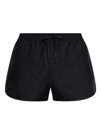 Balmain short de bain à imprimé géométrique - Noir
