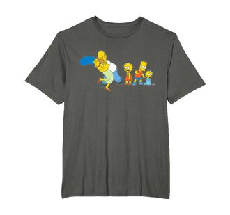 The Simpsons Marge Homer Bart Lisa Maggie Kiss T-Shirt