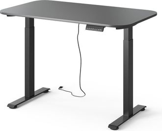 Vicco h&ouml;henverstellbarer elektrischer Schreibtisch Elevate, Schwarz/Anthrazit, 120 x 70 cm, 2 Motoren, 100 kg Tragkraft