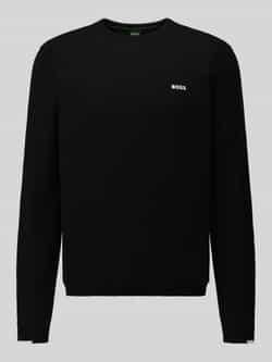 HUGO BOSS Regular Fit Pullover aus reiner Baumwolle Modell KN_Ever-X