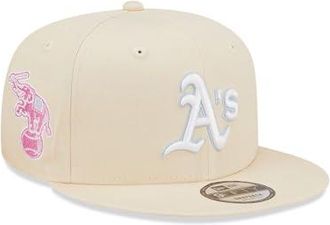 New Era Oakland Athletics MLB Pastel Patch Cream 9Fifty Snapback Cap - M - L