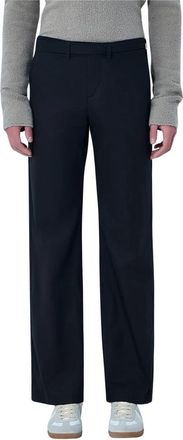 Rier Homme, Pantalons, Noir, Taille: S Pantalon Tailleur en Tissu Crois&eacute;