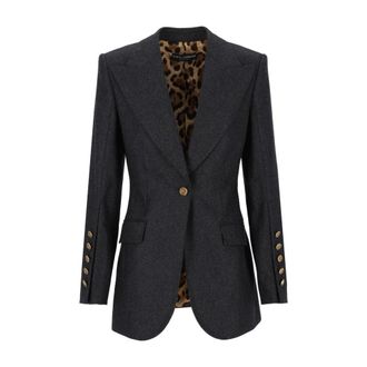 Dolce & Gabbana Turlington Sakko - - Jackets - Damen - Grau - S