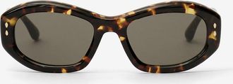 Isabel Marant Lunettes De Soleil Vancy - Femme - Havane/gris - - Isabel Marant