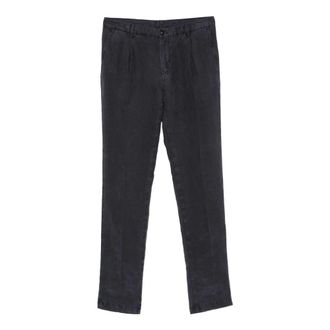 Pal Zileri Pantalon droit &agrave; pinces - Homme - Pantalons - Bleu - Taille: M