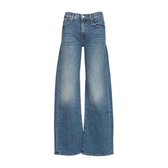 Mother Mid Rise Lasso Sneak - - Jeans - Damen - Blau - W29