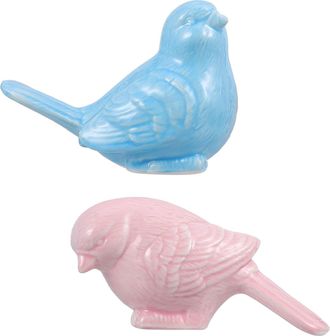 BESPORTBLE 2st&uuml;cke Zarte Kleine Vogelornamente Aus Keramik Moderne Deko F&uuml;r Haushalt Schreibtisch Oder B&uuml;cherregal Handwerkskunst Und Angenehme Haptik