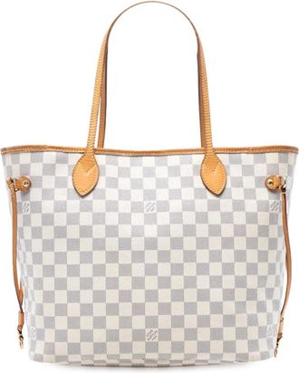 Louis Vuitton Shopper - Damier Azur Neverfull MM - Gr. unisize - in Weiß - für Damen