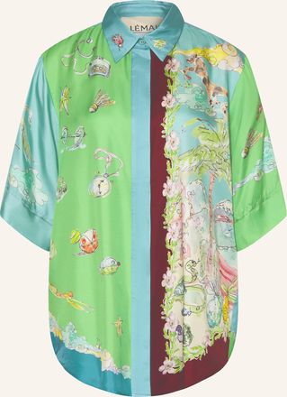 Alemais Alémais Hemdbluse Daria Aus Seide blau