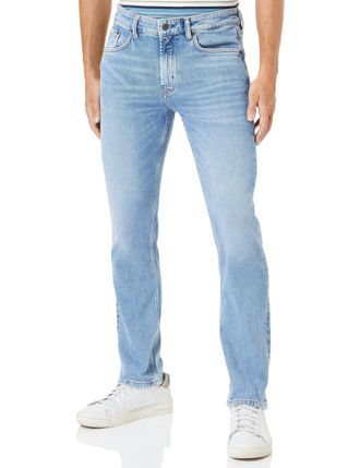 Marc O'Polo Denim Herren Jeanshose mit Stretch-Anteil Slim Fit, Blau (Multi/Dark Blue Black), W33/L34