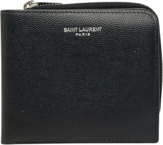 Saint Laurent Portefeuille Bi-fold Pre-owned - Femme - Pre-owned - Noir - Taille: ONE Size