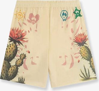 Barrow Cotton bermuda shorts with Cactus print - BARROW - gender_Man