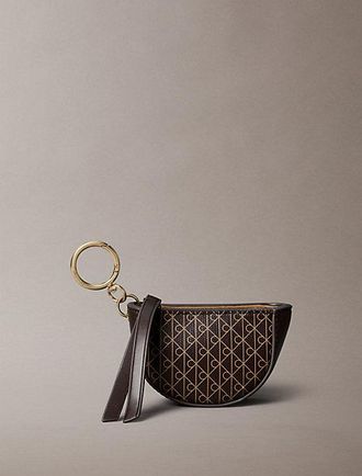 Calvin Klein Breloque de sac avec mini-pochette zipp&eacute;e &agrave; logo embl&eacute;matique