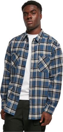 Urban Classics Herren Lake Check Shirt Hemd, Darkblue/Whitesand, M EU