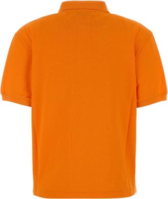 Miu Miu Logo-Embroidered Piquet Polo Shirt - Orange