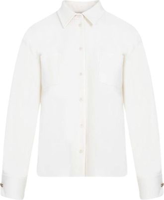 Max Mara Femme, Blouses et Chemises, Blanc, Taille: 36 FR Chemise oversize en popeline de coton