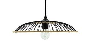 Lussiol 250535 Hängeleuchte, 60 W, Metall/Rattan