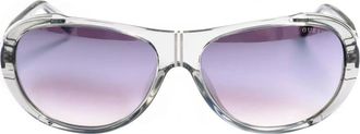 Guess Femme, Accessoires, Gris, Taille: ONE Size Lunettes de soleil ovales en acétate pour femme