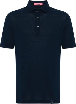 Drumohr Homme, Tops, Bleu, Taille: L Polo en coton