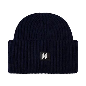 Karl Lagerfeld Homme, Accessoires, Bleu, Taille: L Bonnet