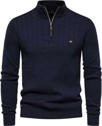 Generic Pull &agrave; col Montant for Homme, 1 pi&egrave;ce, Chaud, en Coton tricot&eacute;, id&eacute;al for lhiver pour Les Vacances dhiver n6