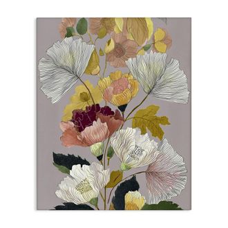 Stupell Industries Annabelle Hall Wandbild auf Leinwand, Motiv Detaillierte Blätter, 76,2 x 61 cm