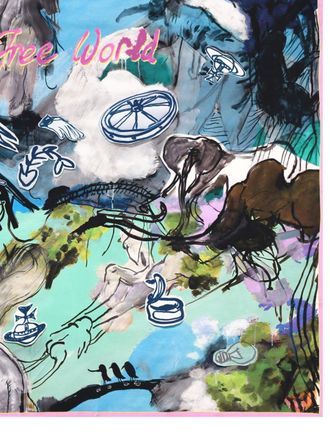 Vivienne Westwood Silk Foulard Scarf - Multicolor
