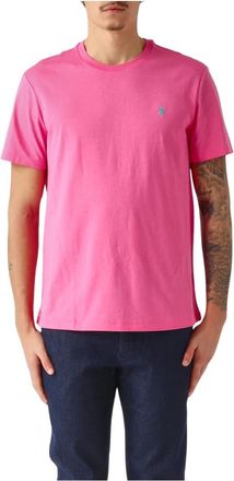 Polo Ralph Lauren Homme, Tops, Rose, Taille: S T-shirt en jersey coupe slim