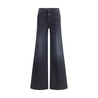 Mother Wide Leg Jeans - - Jeans - Damen - Schwarzk - W25