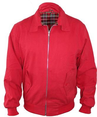 SKYTEX UK Skytex UK Harrington-Jacke Klassisch/Retro/Mod, in 10 Farben erh&auml;ltlich, Gr&ouml;&szlig;en XS-8XL Gr. XXXXXL, rot