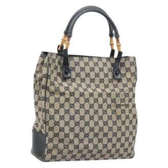 Gucci Sac &agrave; main Pre-owned Vintage GG Canvas - Femme - Pre-owned - Beige - Taille: ONE Size