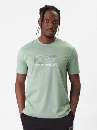 Emporio Armani T-Shirt 7M001307 AF10375 U7243 Gr&uuml;n Regular Fit