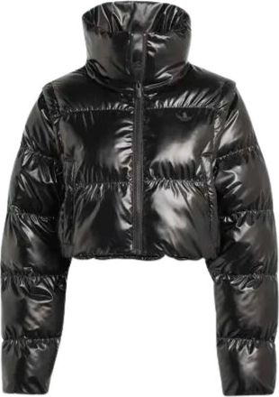 adidas Femme, Vestes, Noir, Taille: 38 FR Glossy Puff Jacket