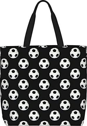 Generic Sac De Courses Football Sac &Agrave; Bandouli&egrave;re En Toile De Grande Capacit&eacute; Avec Poign&eacute;es Sacs &Agrave; Main, Pour Burea, Shopping, Filles, Voyage