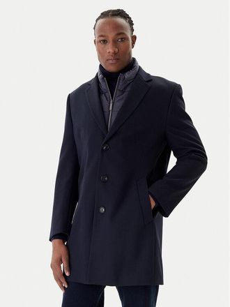 Bugatti Wollmantel 821628-84221 M Dunkelblau Regular Fit
