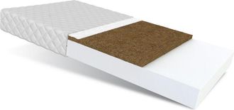 FDM Matratze 90x190 cm Kaltschaum baby coco max Kokos Klimafaser Polyurethanschaum H2 H3 10 cm