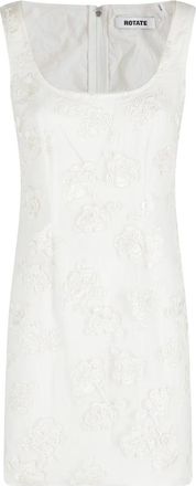 Rotate Rotate Birger Christensen, Femme, Robes, Beige, Taille: 36 FR Mini-robe &agrave; appliqu&eacute;s floraux
