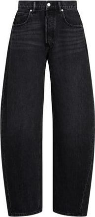 Alexander Wang Jean large &agrave; ornements cristaux en coton