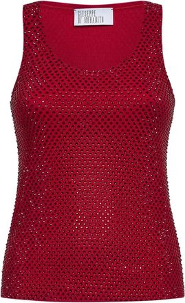 Giuseppe Di Morabito Femme, Tops, Rouge, Taille: 38 FR Crystal Top