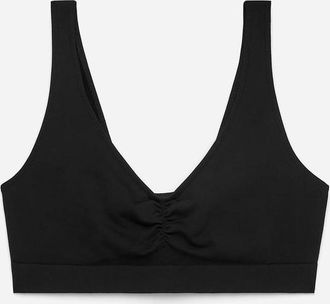 Arket Nahtloses Top -Schwarz